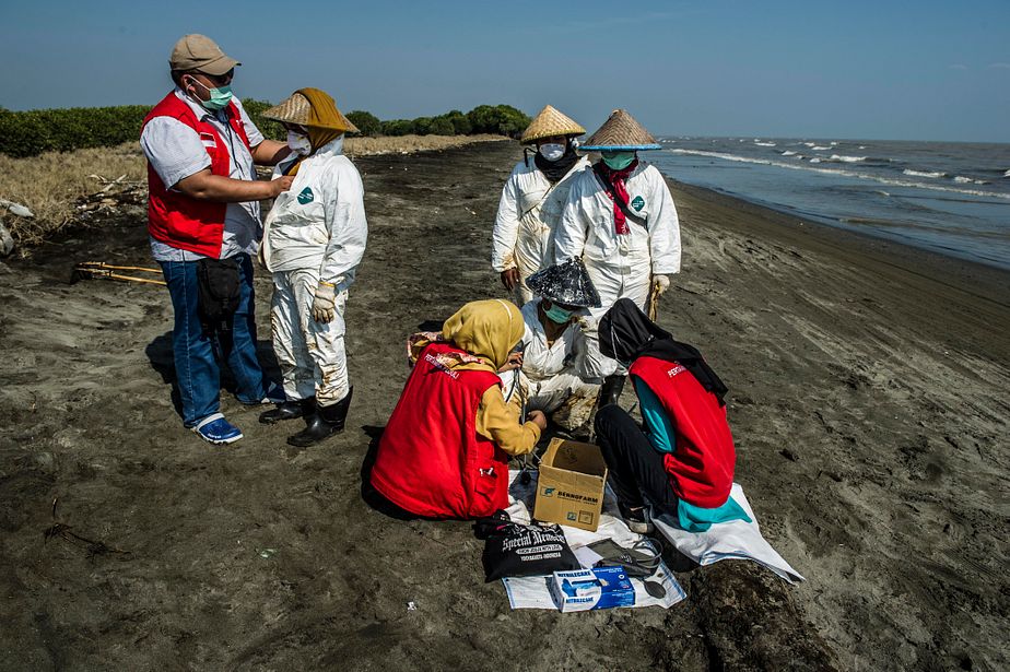 Oil Spilling Into the Java Sea – The Diplomat